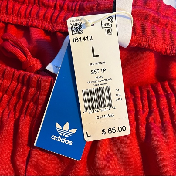 adidas | Pants | Adidas Primeblue Red Sst Track Suit | Poshmark